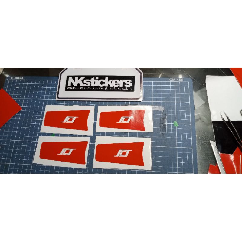 SCS SR8 4pcs. Rim Vinyl Sticker Computerized | Shopee Philippines