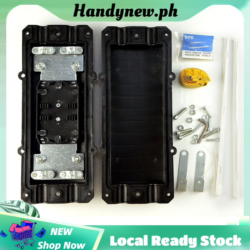 12 Core Fiber Enclosure Case 2 IN 2 OUT Horizontal Optical Fibre Splice ...
