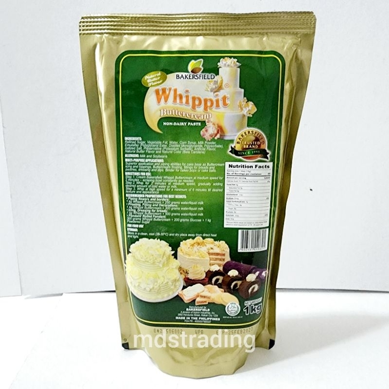 Whippit Plain Non Dairy Whipping Paste Topping Frosting Bakersfield ...