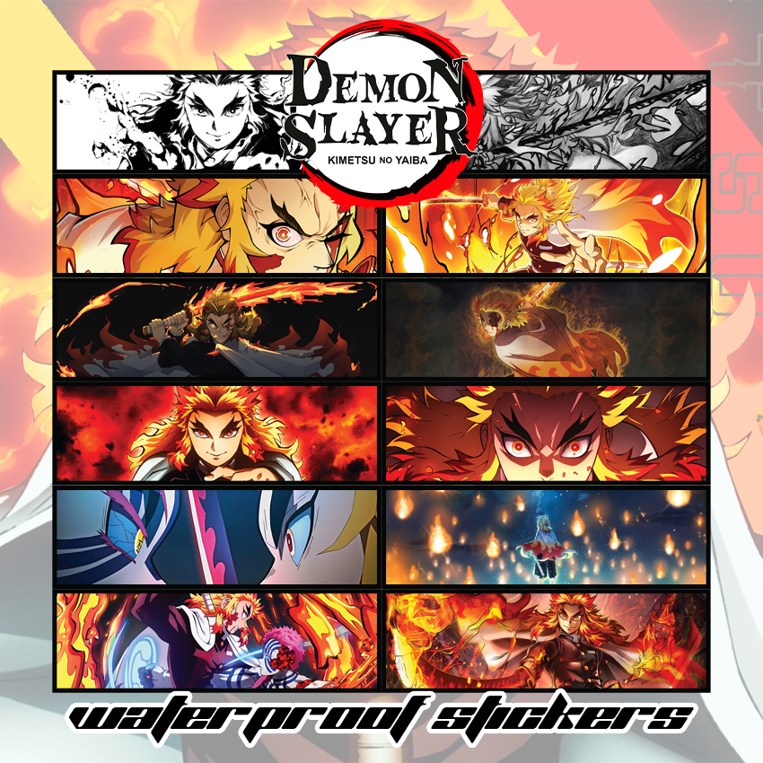 FLAME HASHIRA 】RENGOKU WATERPROOF VINYL STICKER (DEMON SLAYER) | SOLD ...