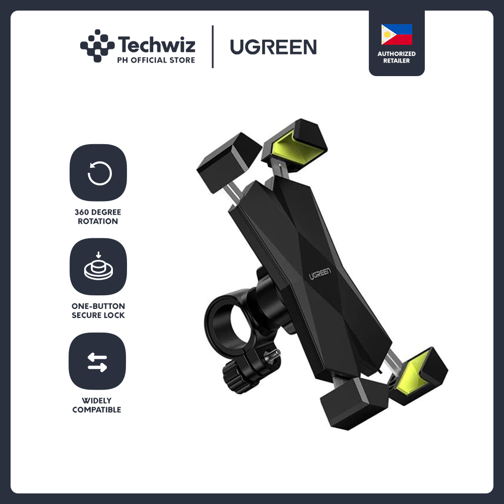 [Techwiz] UGREEN Black Bike Phone Holder | Shopee Philippines