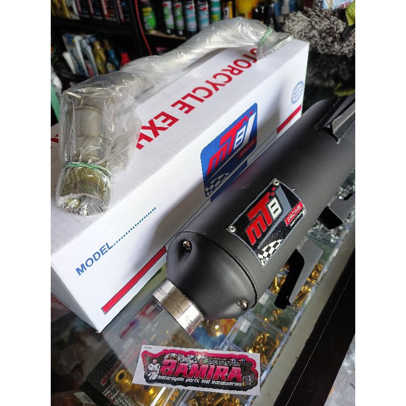 Mt8 power pipe silver tip for Honda Beat fi / Beat carb / Scoopy ...