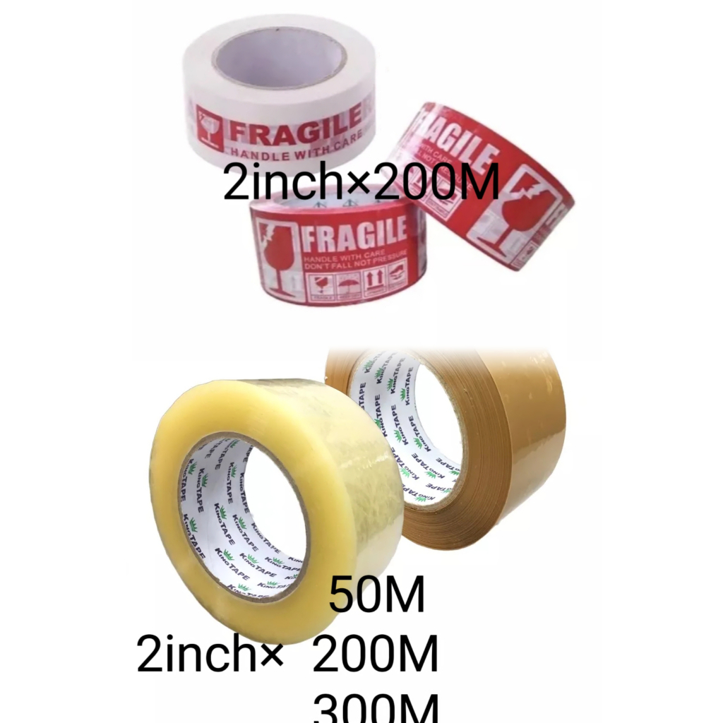 Tape 200M/300M 2 Inches Packing Tape Clear Tan Big Roll Sealing Tape ...
