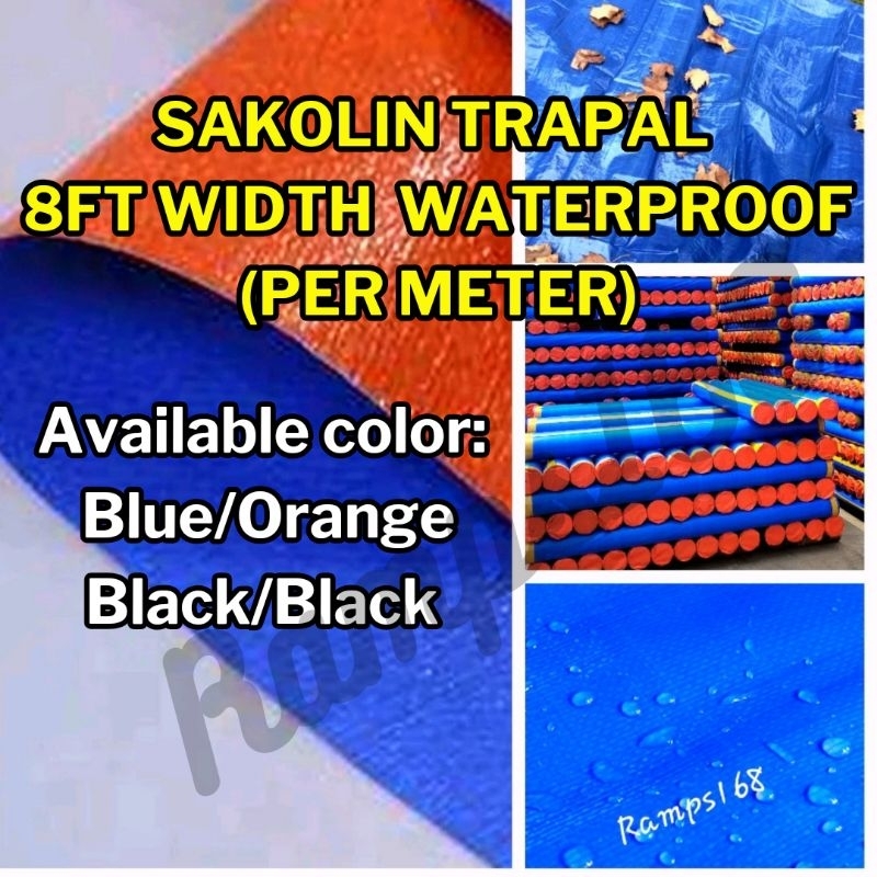 Blue Sack Sakolin Trapal 8FT (PER METER) Black Sack Waterproof Sakolin ...