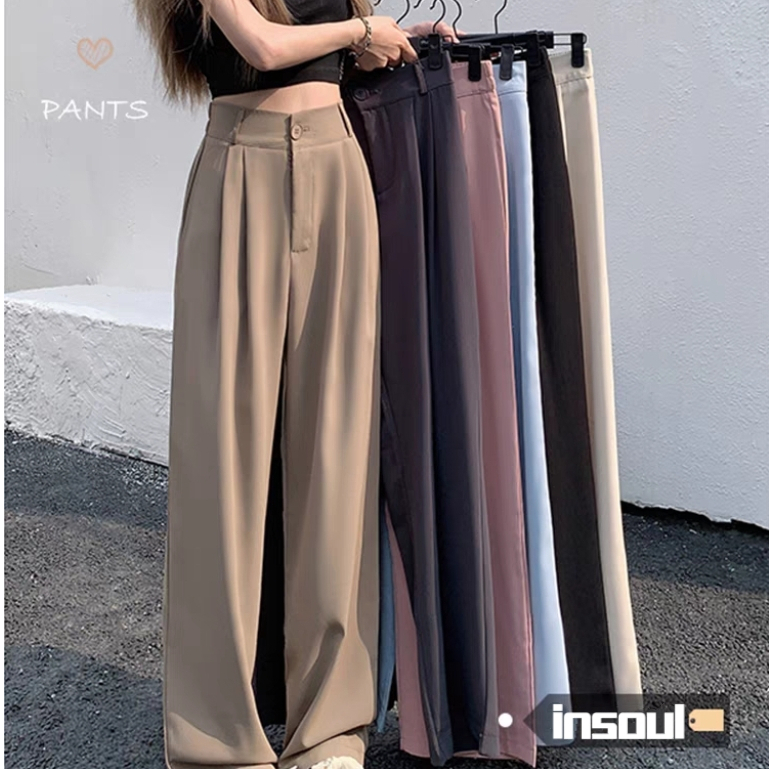 Kinwoo 26-31 High Waist Trouser Pants Women's Professional Suit Pants ...