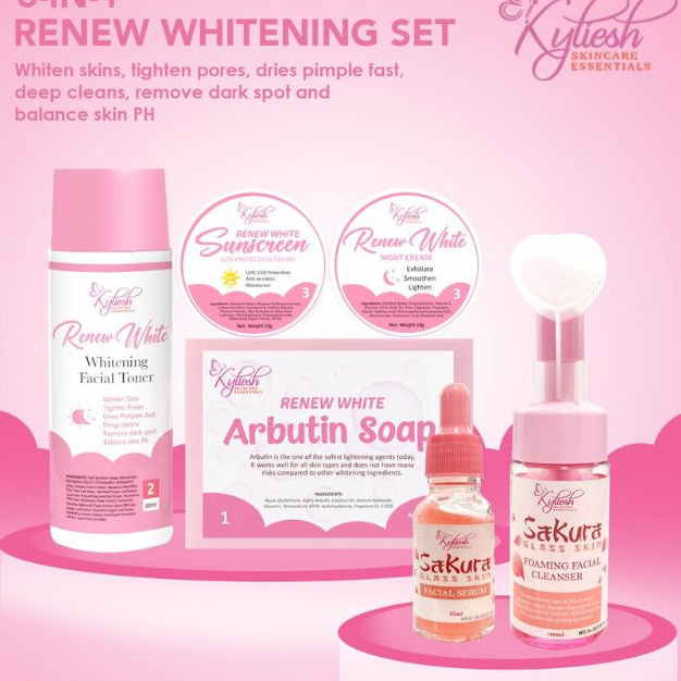 6in1 Mild Rejuvenating Set Glass Skin Set KYLIESH SKIN Acne Remover Set ...