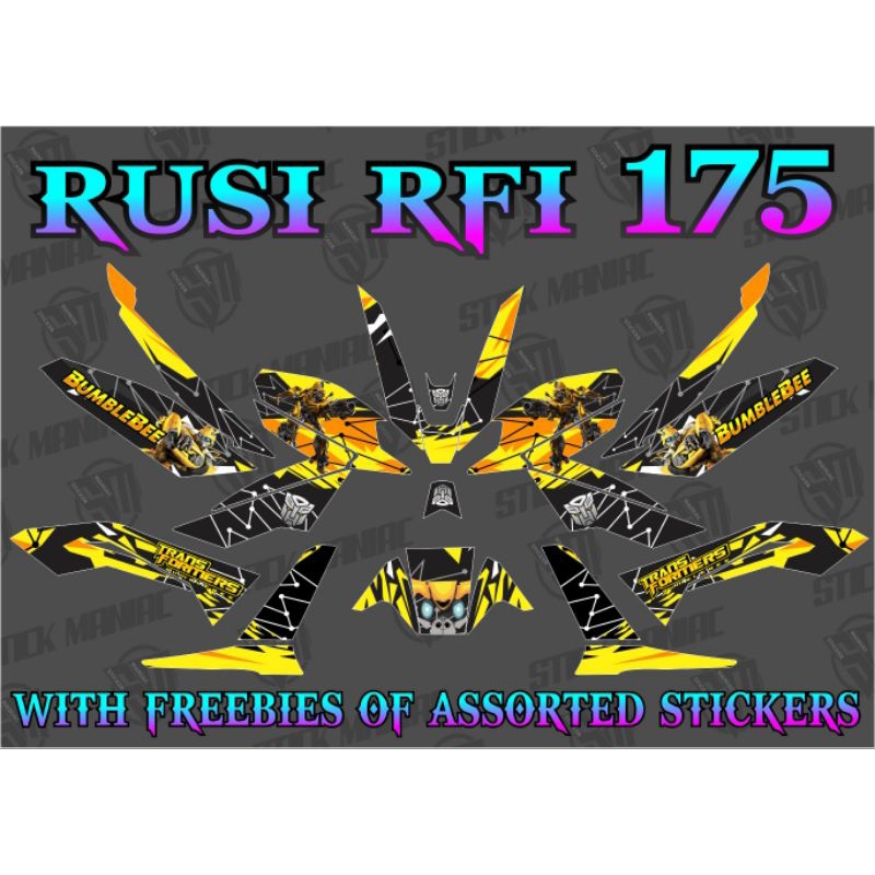 Rusi RFI 175 decals sticker, Laminated | Shopee Philippines