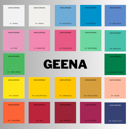 Geena/Pongee/Gina Fabric Cloth (Tela Per Yard） | Shopee Philippines