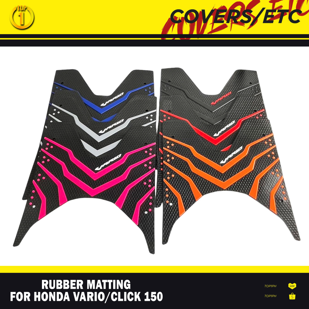 Top1ph Rubber Matting footboard for Honda Vario /Click 150 8054 ...