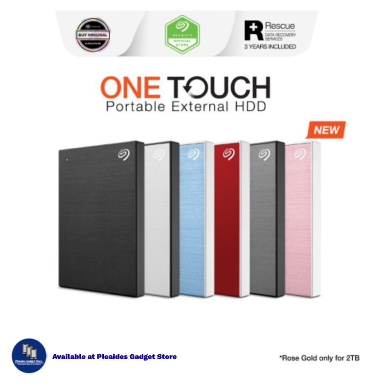 Seagate One Touch External HDD Portable Hard Drive USB 3.0 Slim ...