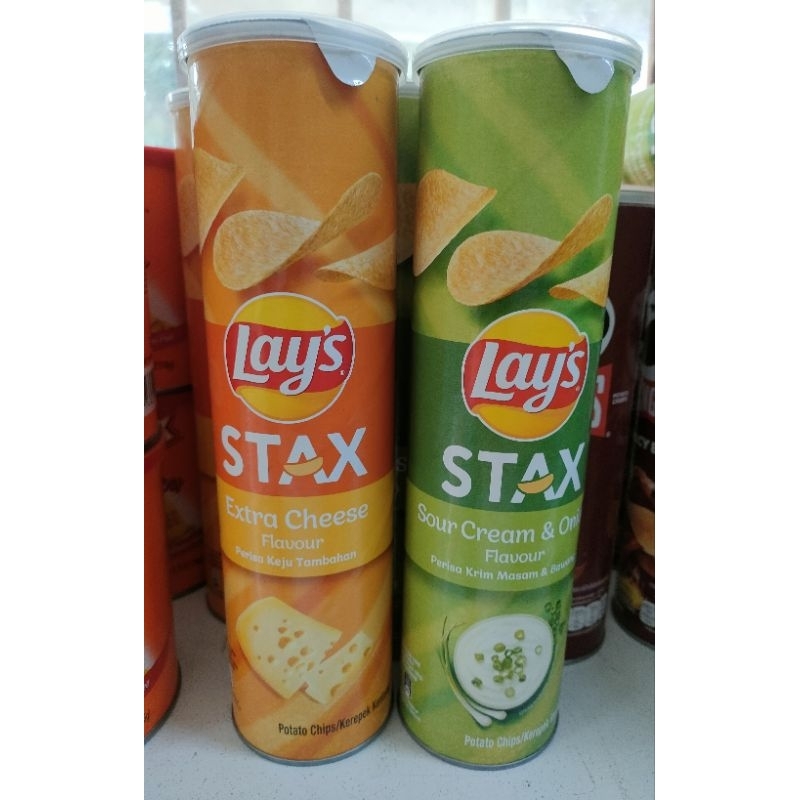 Lay's Stax 135grams (Sour Cream &Onion / Extra Cheese) | Shopee Philippines