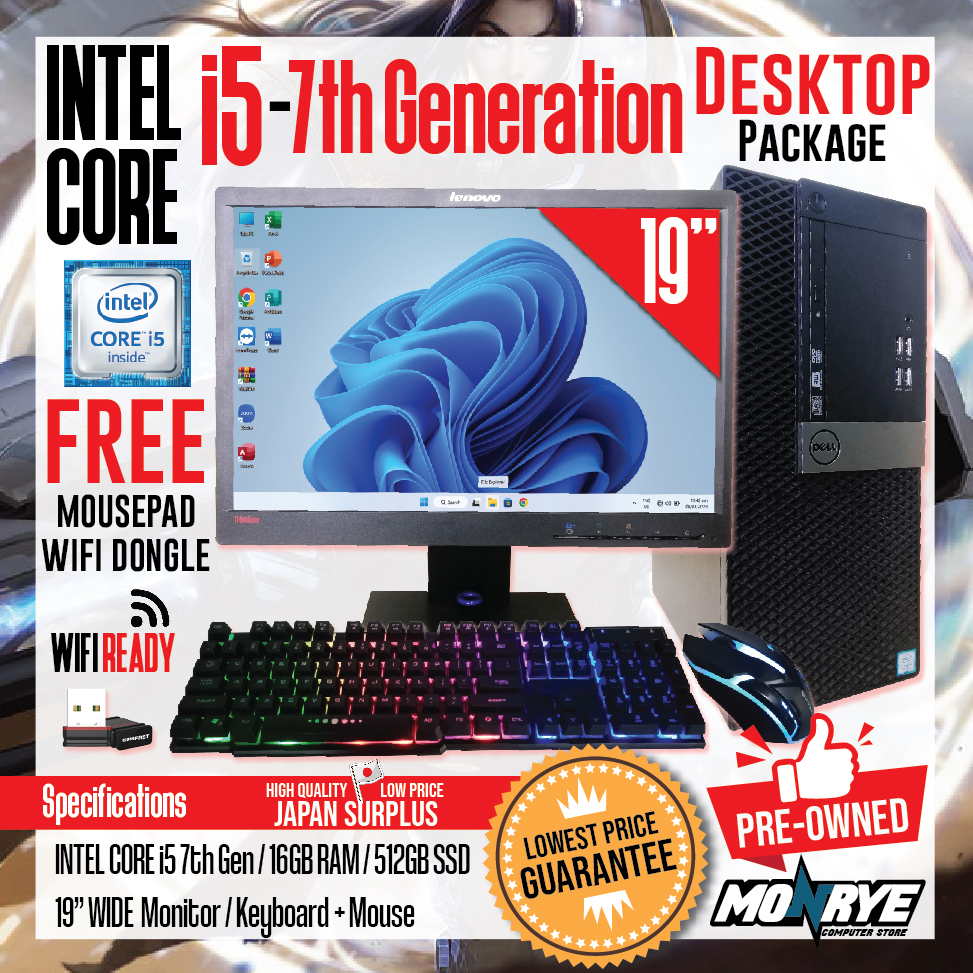 COMPUTER PACKAGE / Intel Core i7 i5 i3 / 16GB 8GB / 512GB 256GB SSD /FREE KEYBOARD&MOUSE/WIFI ...