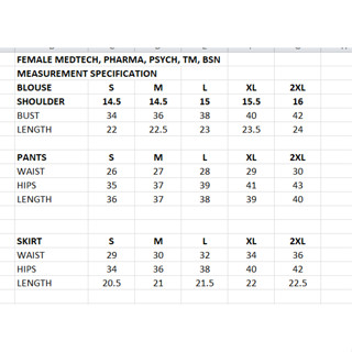 OLFU MEDTECH uniform for female | Shopee Philippines