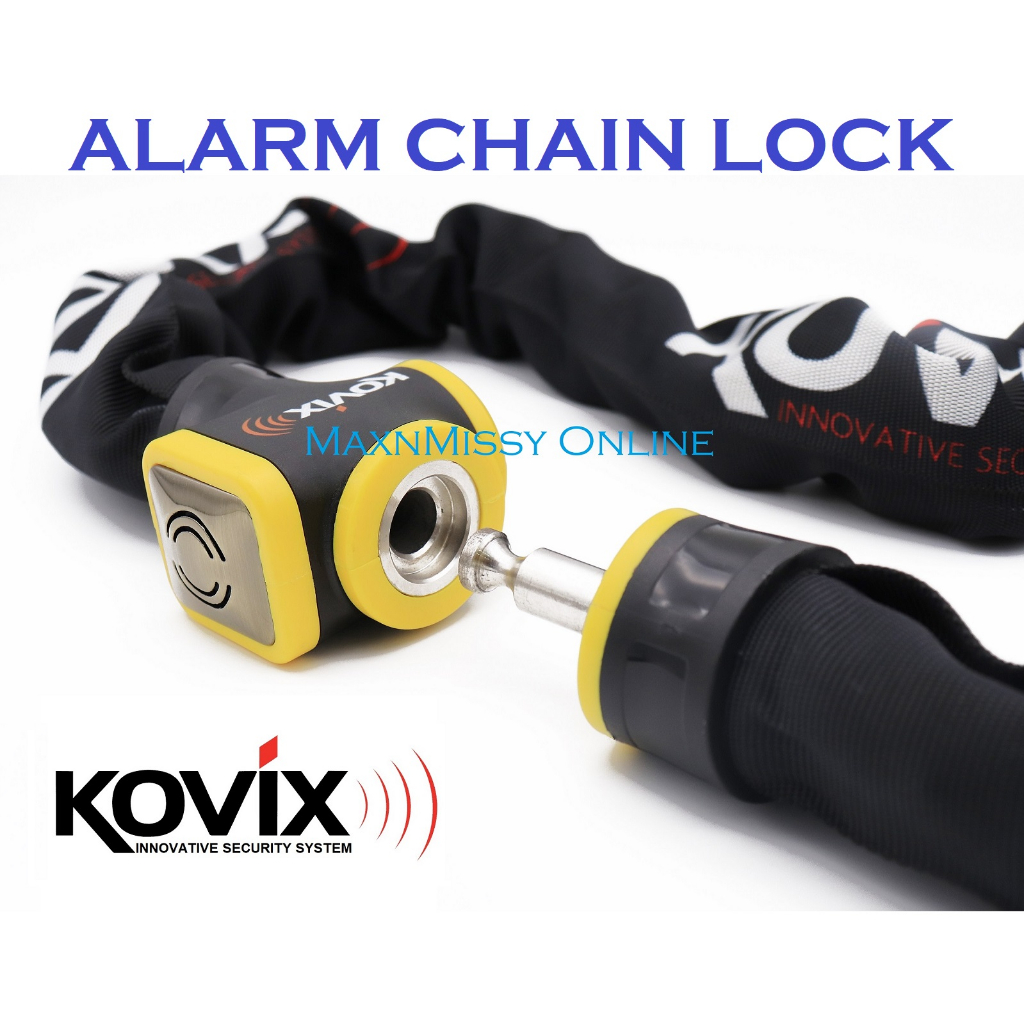 KOVIX ALARM CHAIN LOCK for Motorcycle, Scooter or Bicycle - IP67 ...