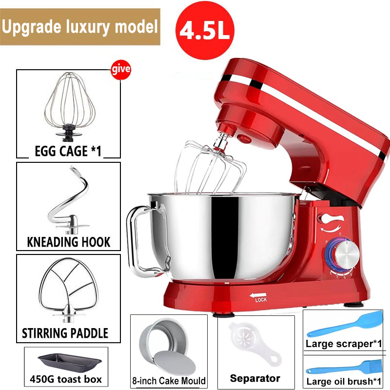 Food mixer, multi-function mixer, 5.5L 1200W stainless steel, 4 colors ...