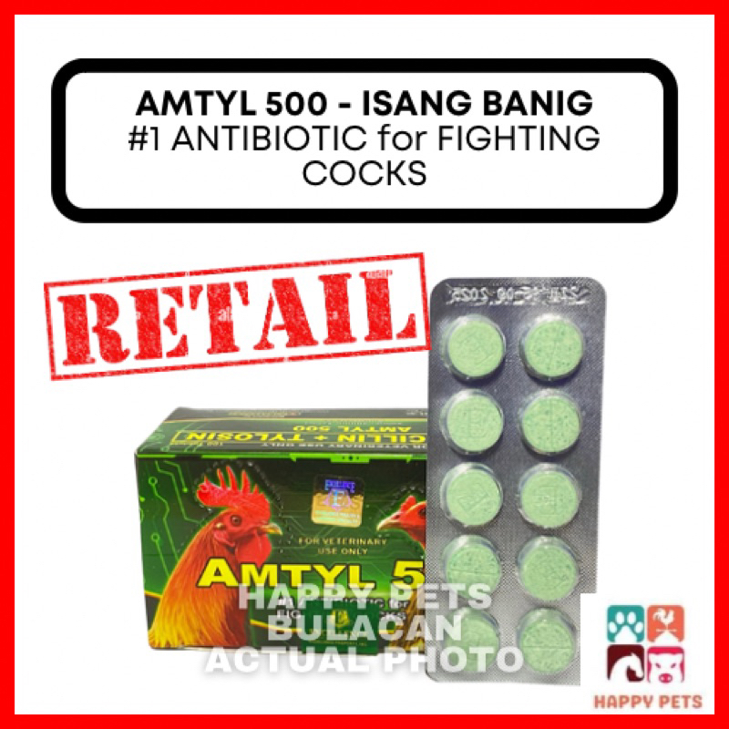 Amtyl 500 - Isang Banig #1 Antibiotic for Fighting Cocks | Shopee ...