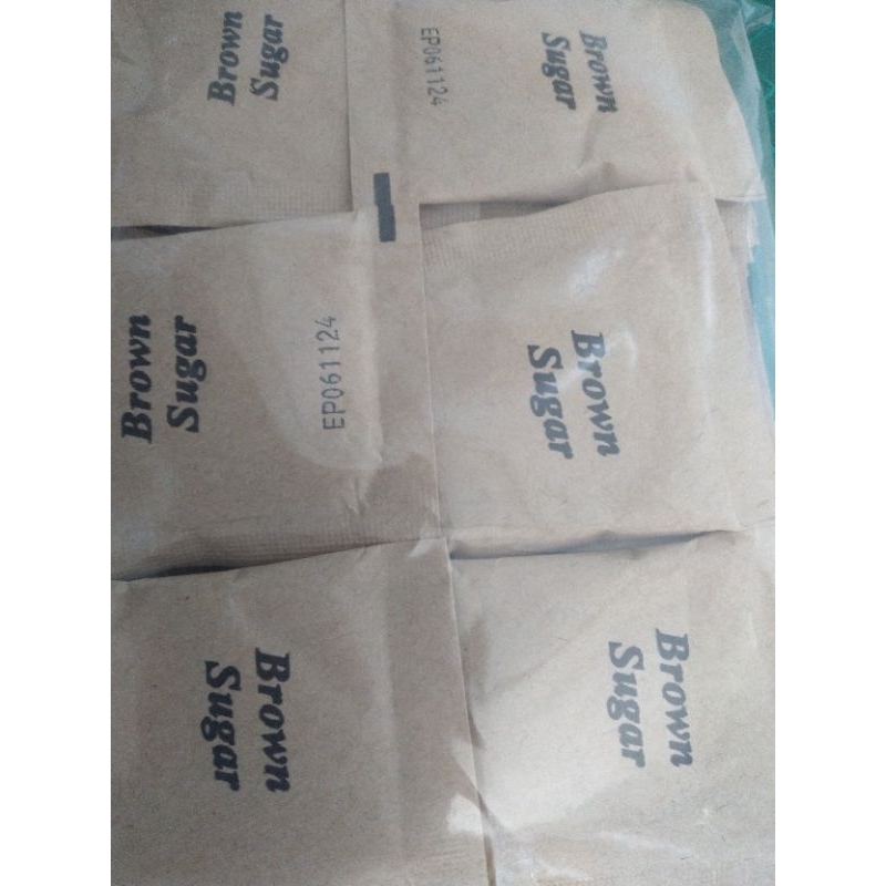Brown sugar, 7g, 100pcs | Shopee Philippines