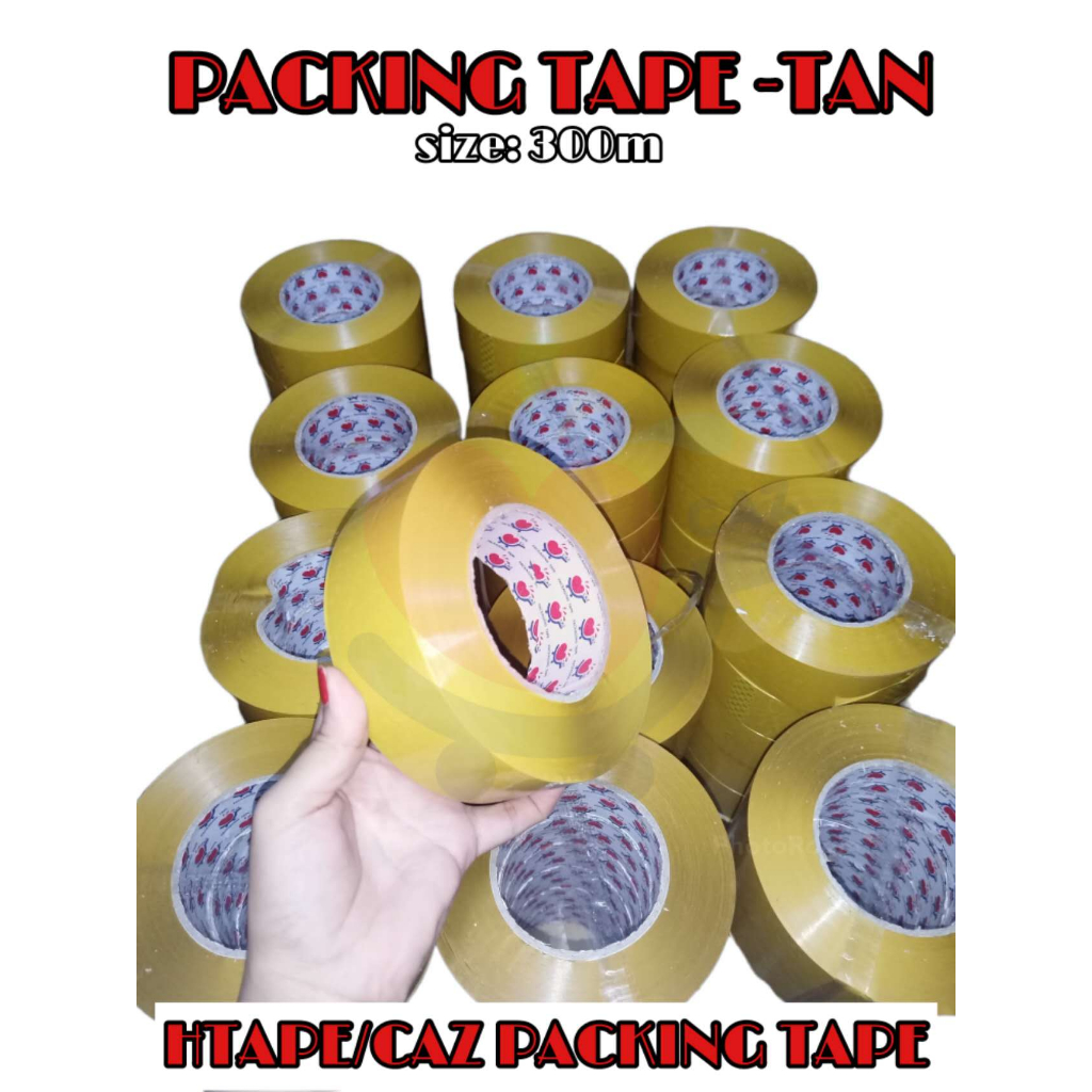 Packing Tape (BROWN ) HTAPE/CAZ Packing Tape size 100m/110m/120m/200m ...