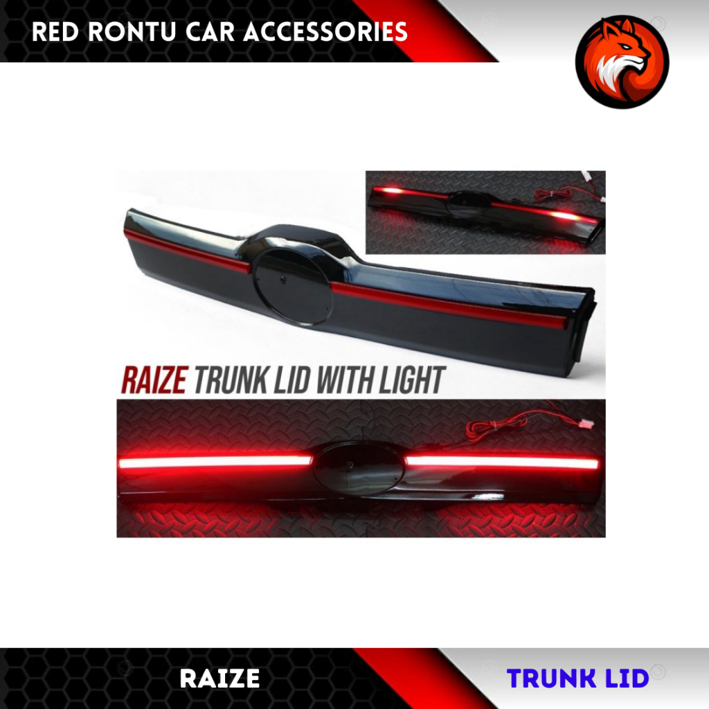 Toyota Raize Rear Trunk lid bumper reflector Light - Rear Bumper Trunk ...