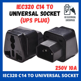 IEC 320 UPS Adapter Adaptor C14 Male To Universal Female WA 320 C14 PDU ...