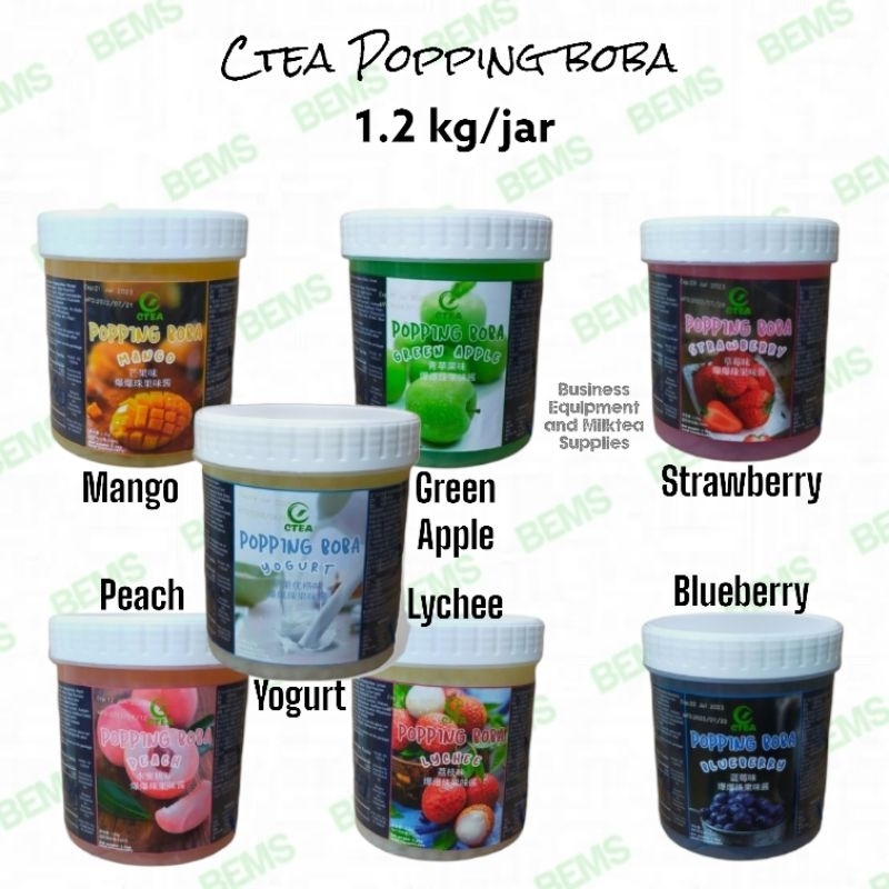 CTEA Popping boba pearl sinkers add on toppings for milktea and fruit ...