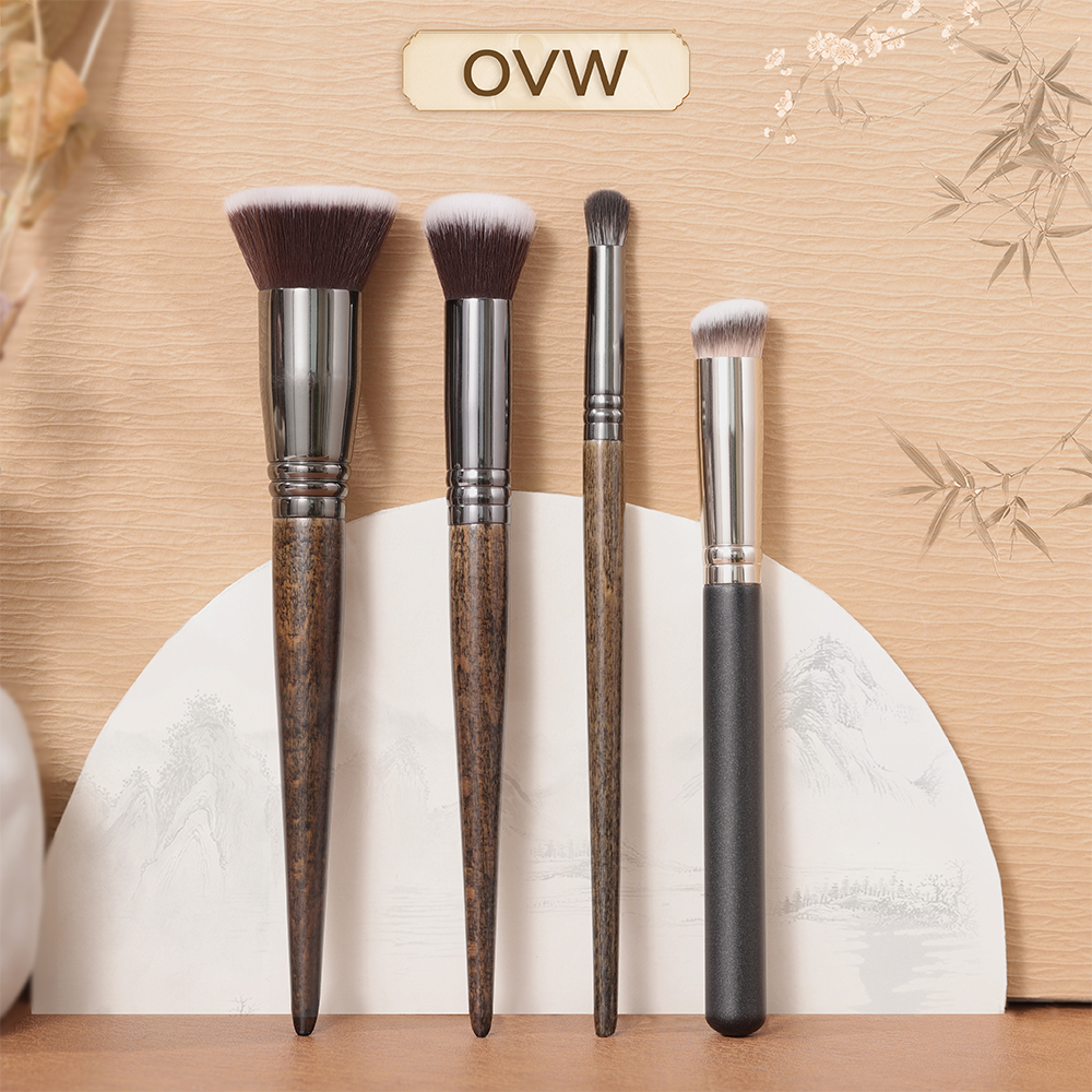 OVW Tonisia Recommend 4pcs Makeup Brushes Set Foundation Brush Complexion Brush Cream Eye Shadow ...
