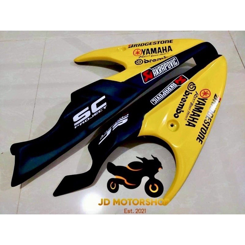 Belly Pan Fiber V2 for Sniper 150 for shifter ( with stailess bolts ...