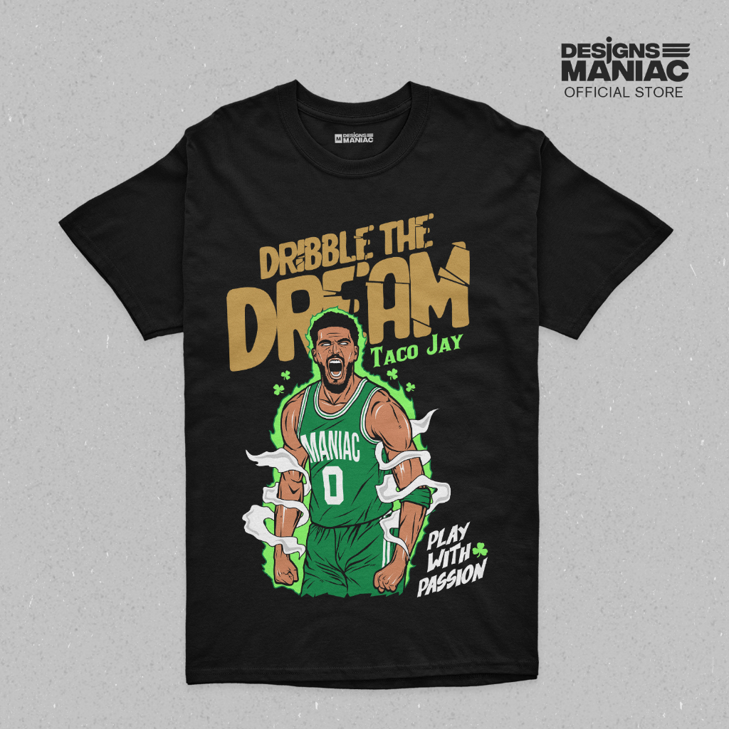 Basketball Dribble the Dream Tatum T-shirt Designs Maniac | Shopee ...
