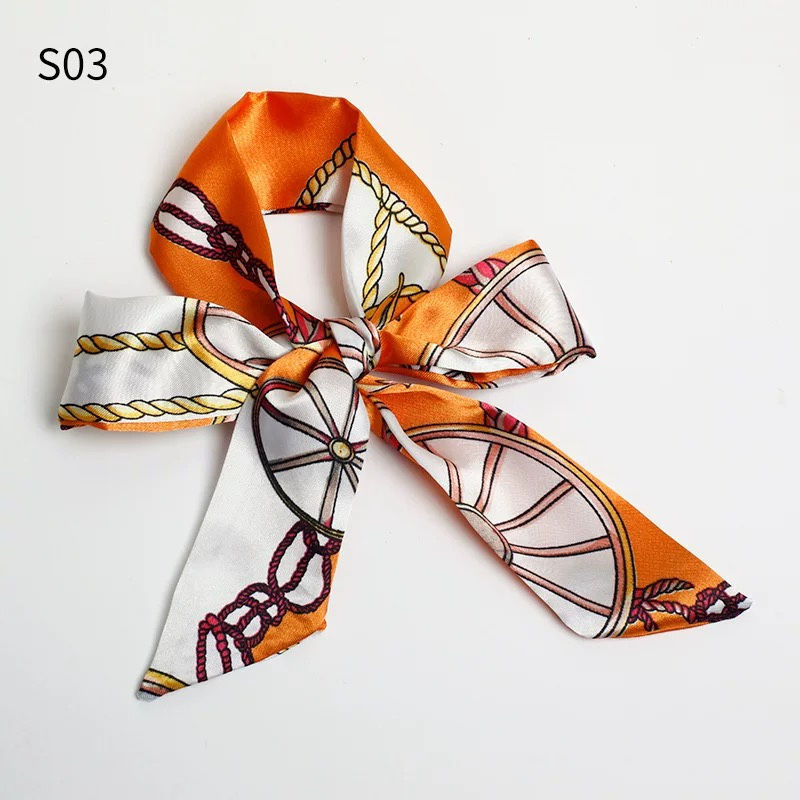 Twilly Scarf Decoration Bag Charm Bag Handle Decoration Silk Scarf ...