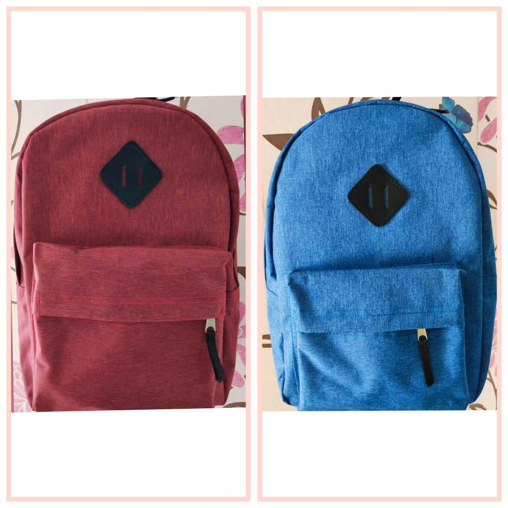 Backpack Unisex Large ( Leather material inside ) | Shopee Philippines