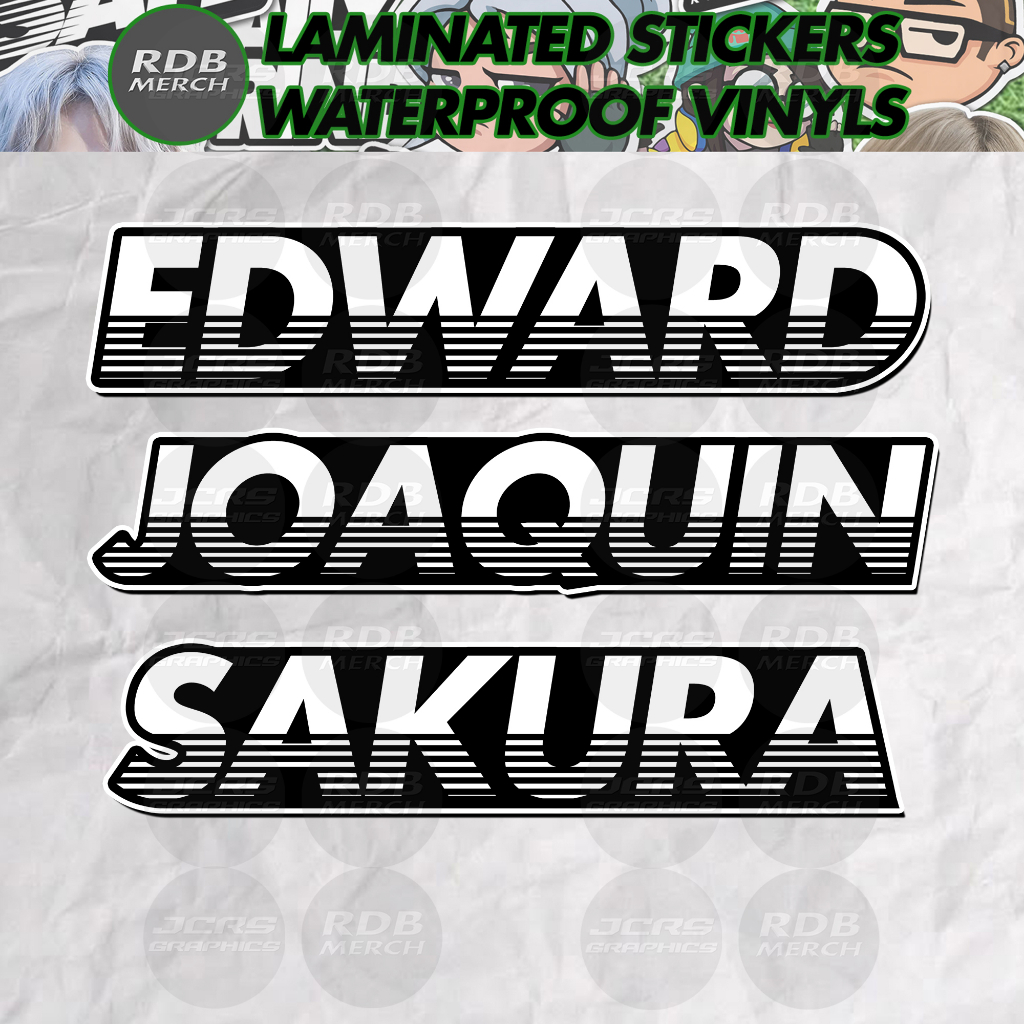 Personalized Sticker Decal - Custom made Basic Template for your ...