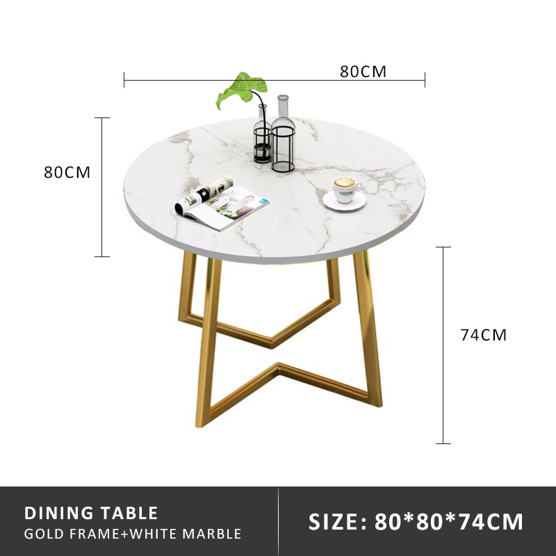 Nordic Minimalist Dining table Round Business Office Negotiation Table ...