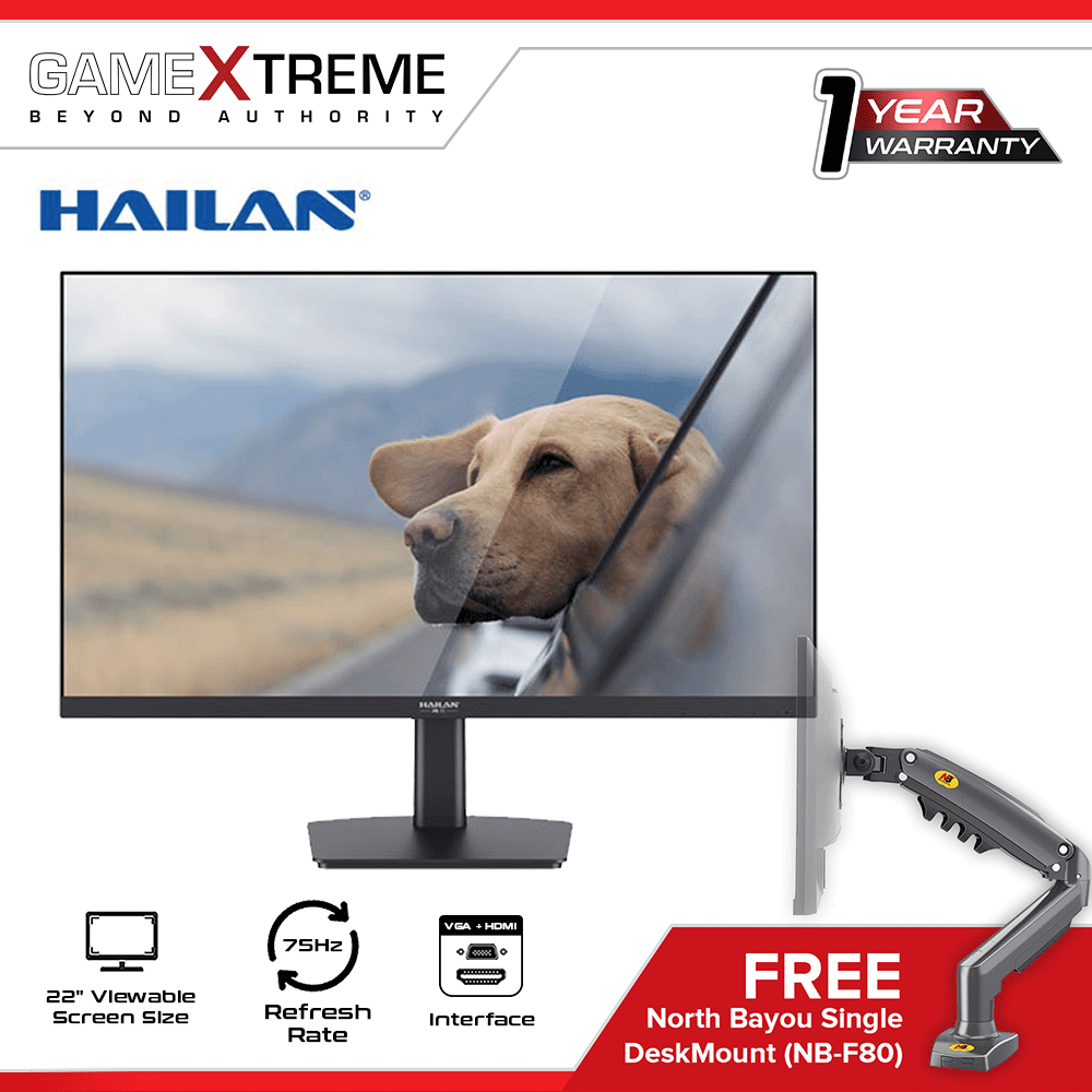 HAILAN Monitor 22 inches SD20VF V with Free North Bayou Single ...