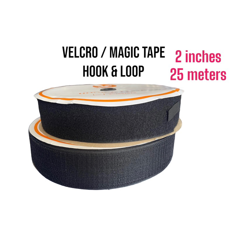 VELCRO set 2 inches - sold per Roll (Magic Tape) Hook & Loop | Shopee ...