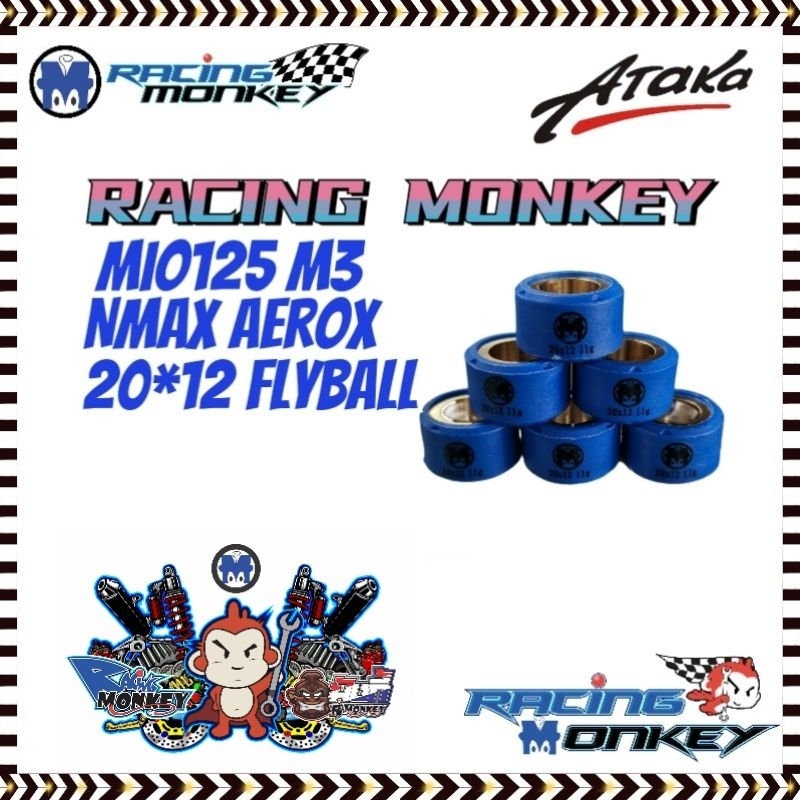 RACING MONKEY FLYBALL MIO125 (M3 MIO i125)NMAX AEROX GRAVIS GEAR 7G 8G ...