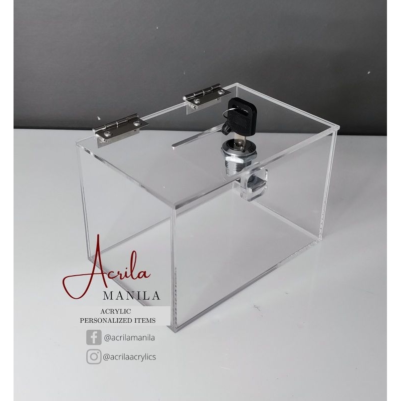 Acrylic Tip Box 6L x 4W x 4H inches | Shopee Philippines