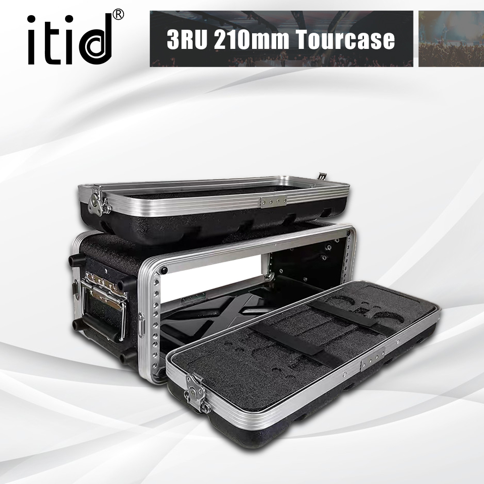 itid 3RU 210mm Tourcase for Wireless Microphone Receiver Case ABS Case ...