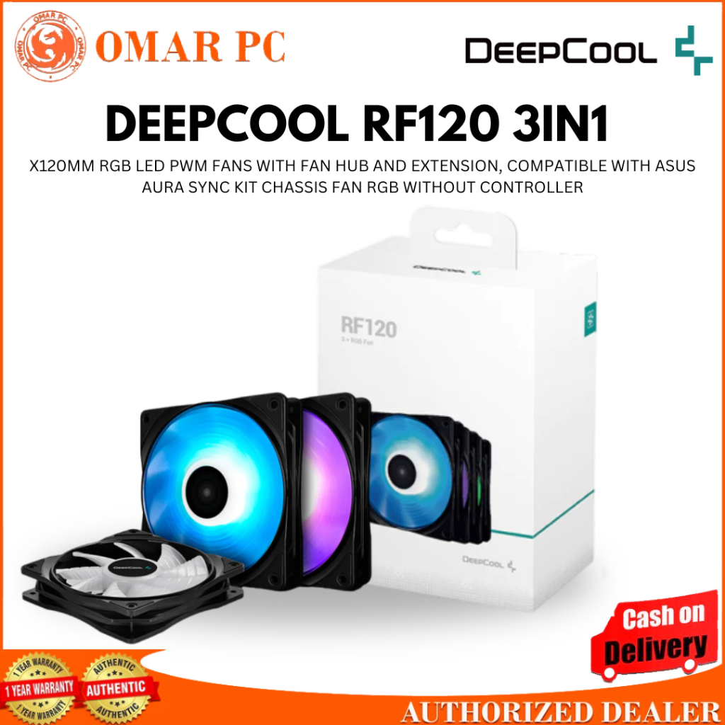 Deepcool Rf120 Rgb 3 In 1 Without Controller Shopee Philippines