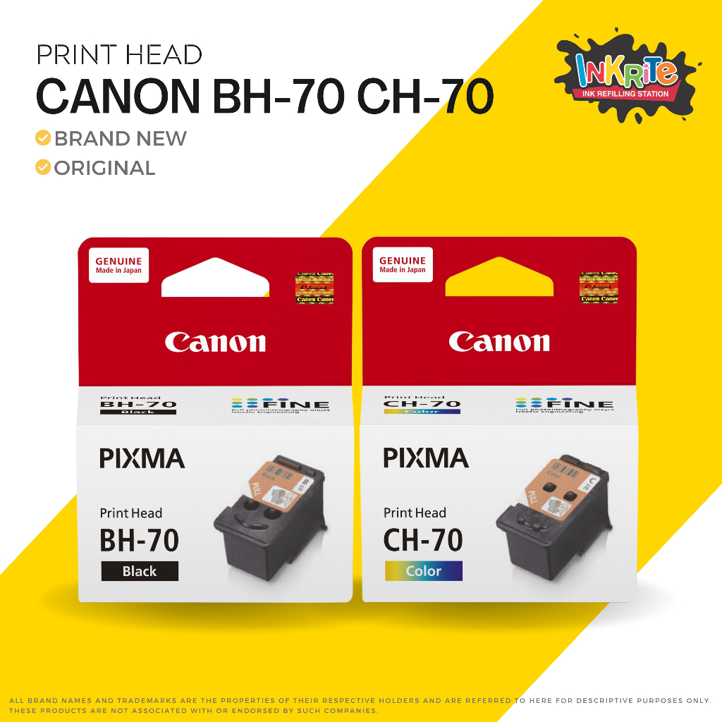 Original Genuine BH70 CH70 Printhead For Canon G1020 G2020 G3020 G4770 ...
