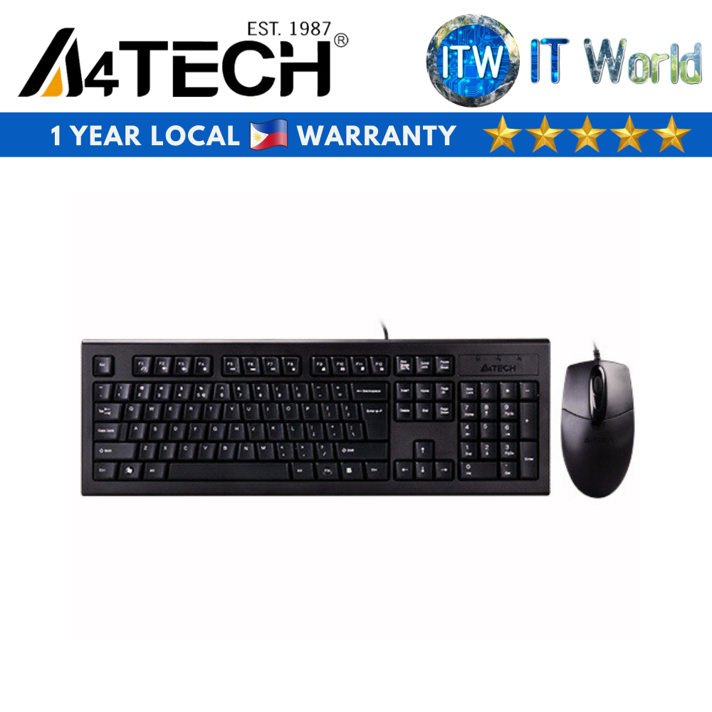 A4Tech Krs-8572 Natural A Fn Desktop Keyboard And Mouse | itw | Shopee ...
