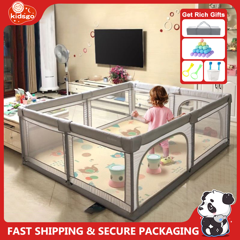 Available Playpen For Baby Anti-pushing Play Fence Safety Baby Barriers ...