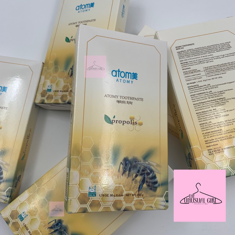 Tar Tar Control Atomy Bee Propolis Toothpaste (4pcs x 50g) | Shopee ...