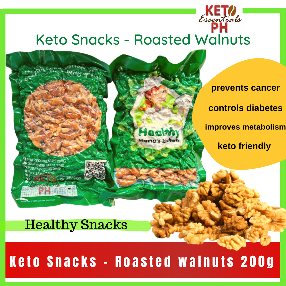 Premium Roasted WALNUTS 200g Guilt-Free Keto-Friendly Treat Snacks ...