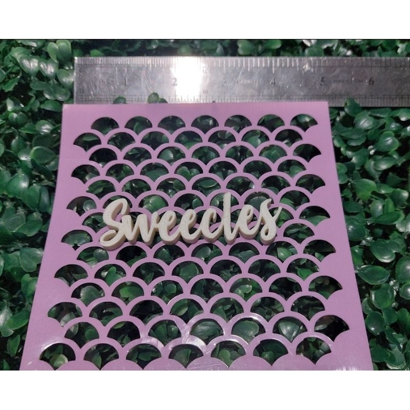 1pc Mermaid Scale Reusable Plastic Stencil | Shopee Philippines