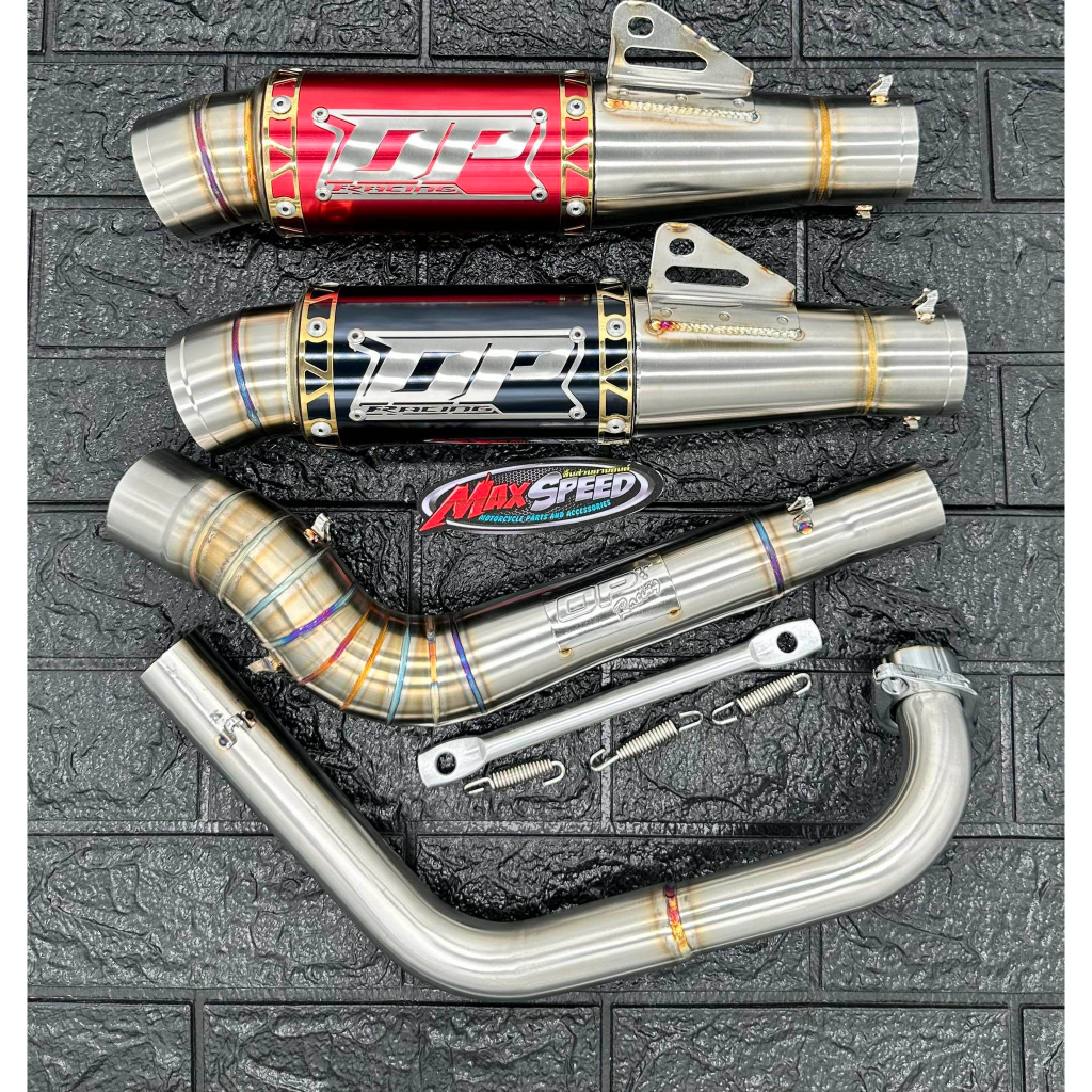 OP RACING OPEN PIPE FOR RAIDER 150 CARB TYPE, ORDINARY CONE BLACK/RED ...