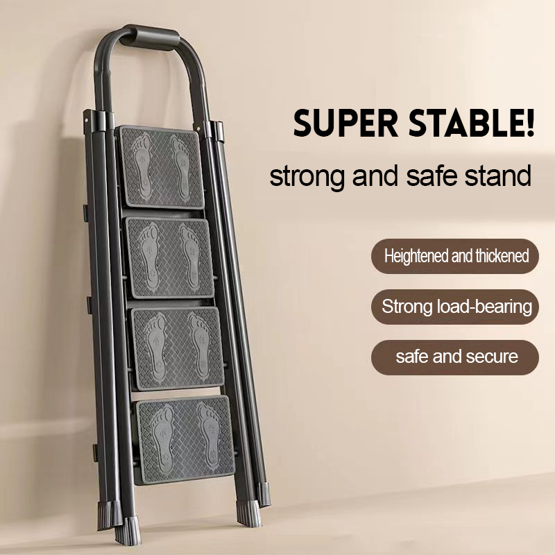 Household Aluminum Step ladder Folding 3/4/5/6 Steps Industrial Folding ...