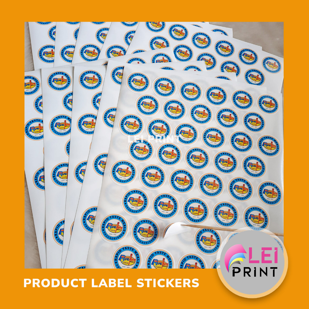 Product Label Stickers Round Kisscut | Shopee Philippines