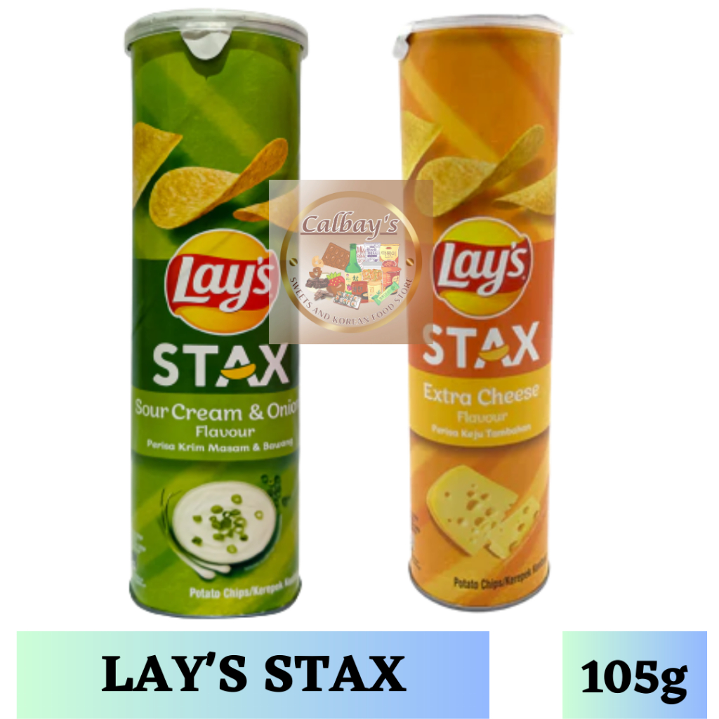 Lay's Stax 105g ( Extra cheese & Sour Cream ) | Shopee Philippines