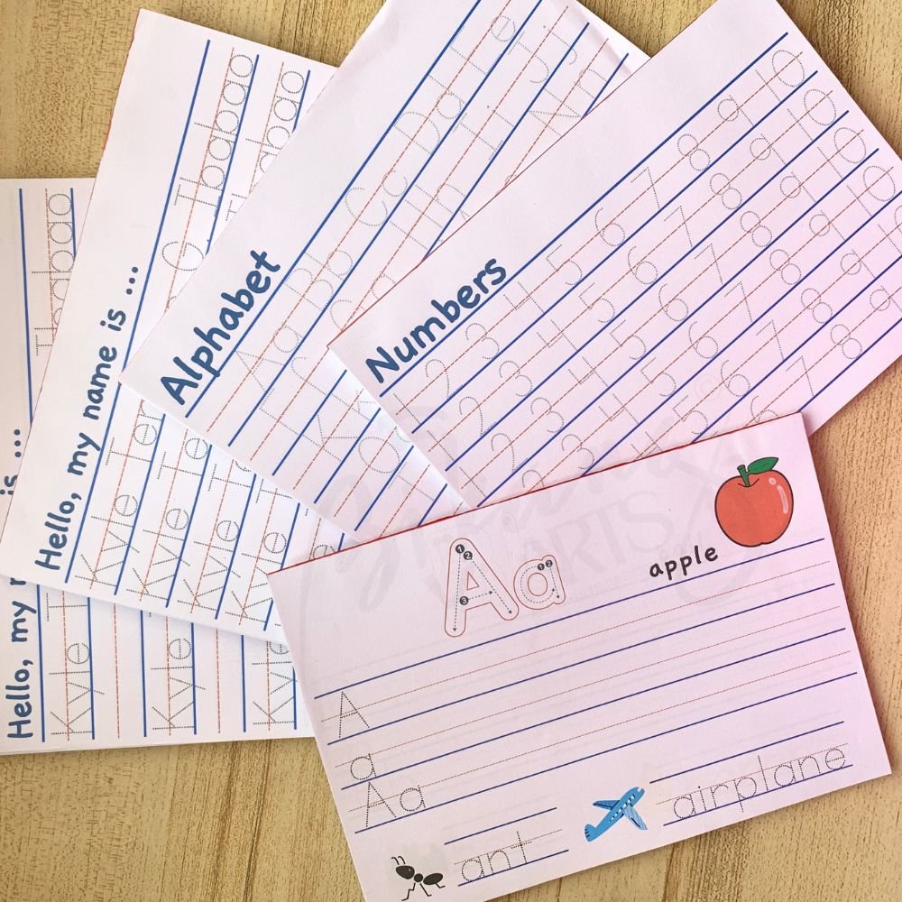 Tracing Pad for Kids - Personalized - NAME, ALPHABET, NUMBERS, WORKBOOK ...