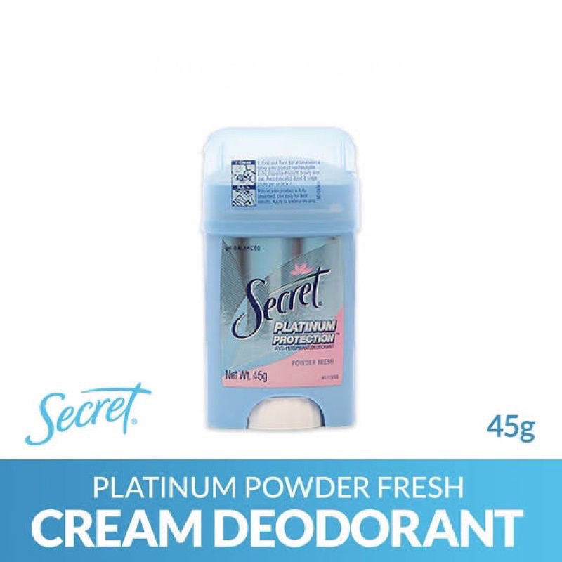 ★Secret Deodorant Platinum Protection Anti-perspirant CreamStick Powder ...